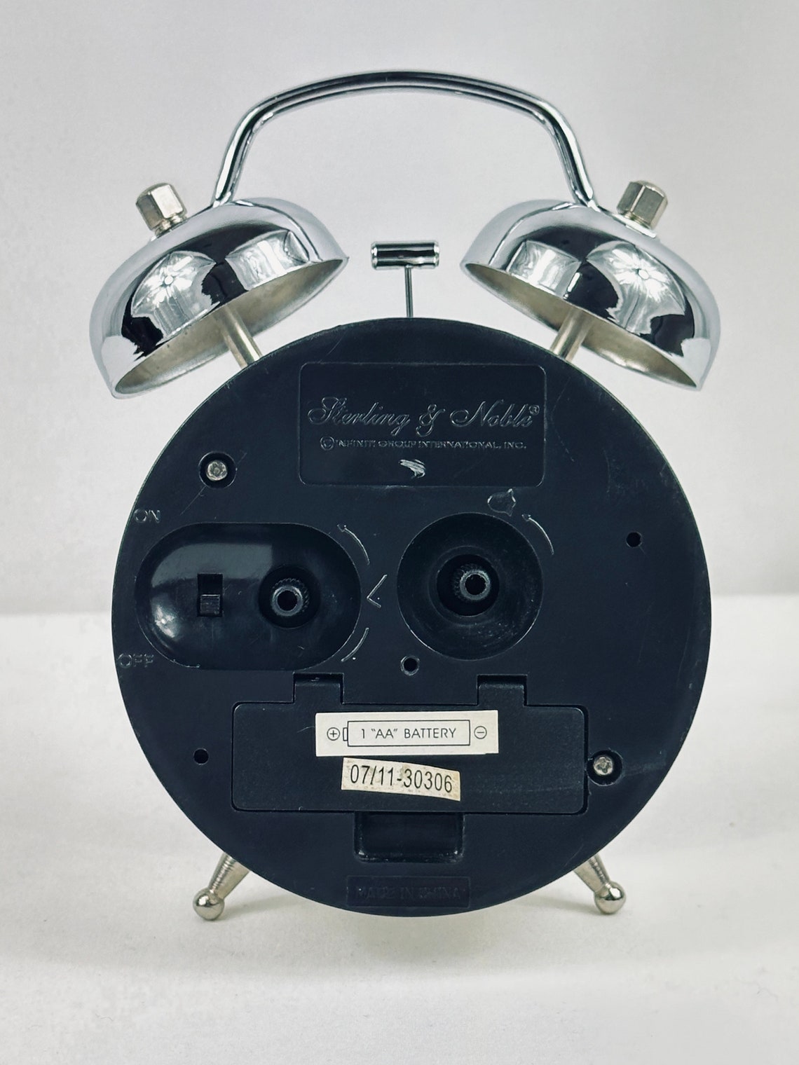 Vintage 1990s Sterling & Noble Clock Company 4 Retro Chrome Analog ...