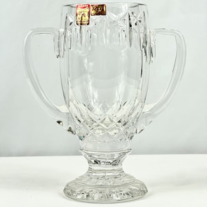 Art Deco Double Handle Trophy Nizbor A. Ruckl & Sons 24% Lead Crystal ...