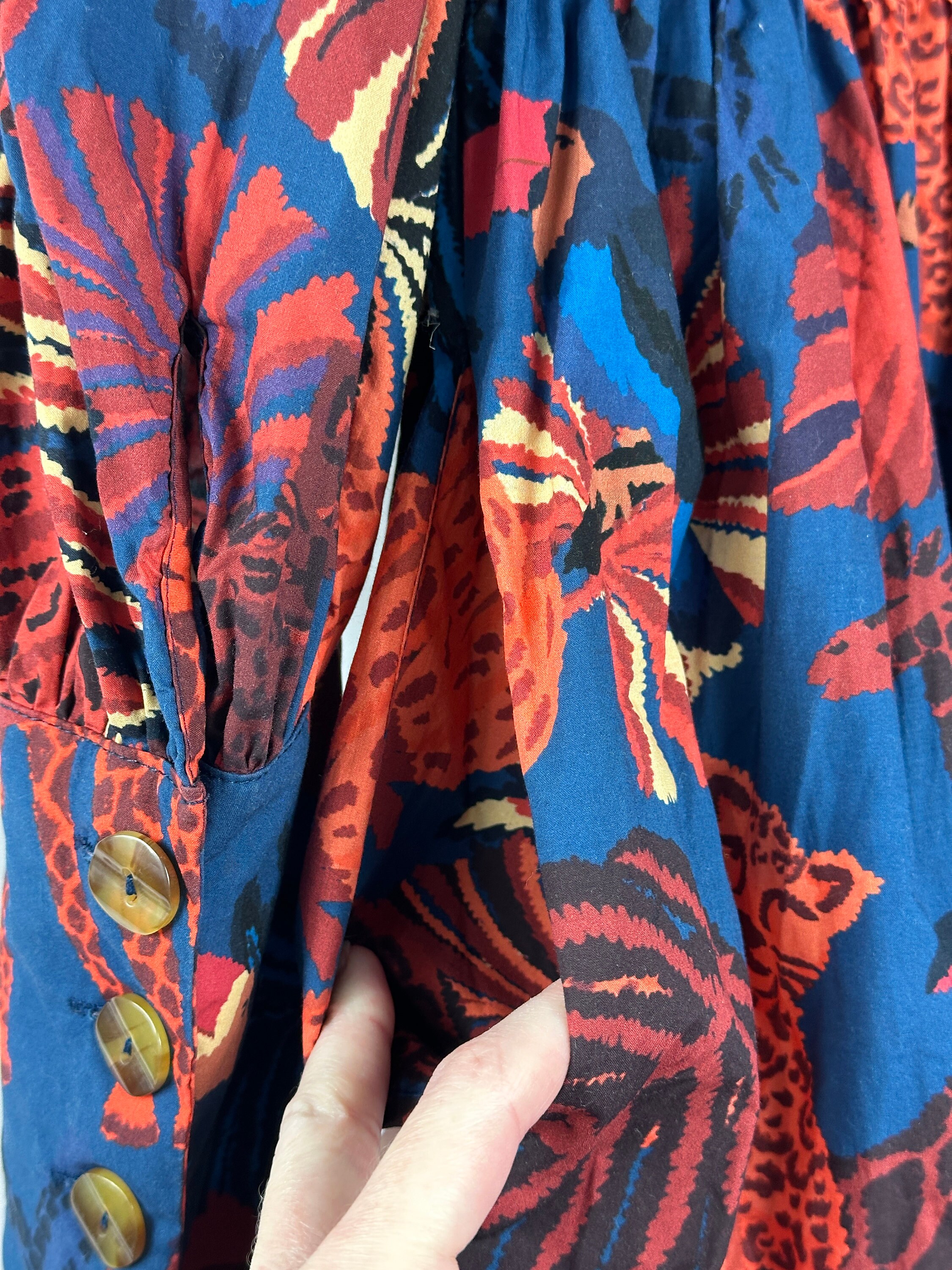 Farm Rio Animals Tapestry Pattern Tropical Print Cotton Minidress ...