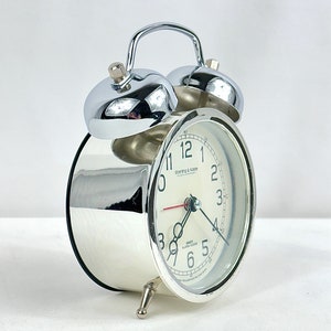 Vintage 1990s Sterling & Noble Clock Company 4 Retro Chrome Analog ...
