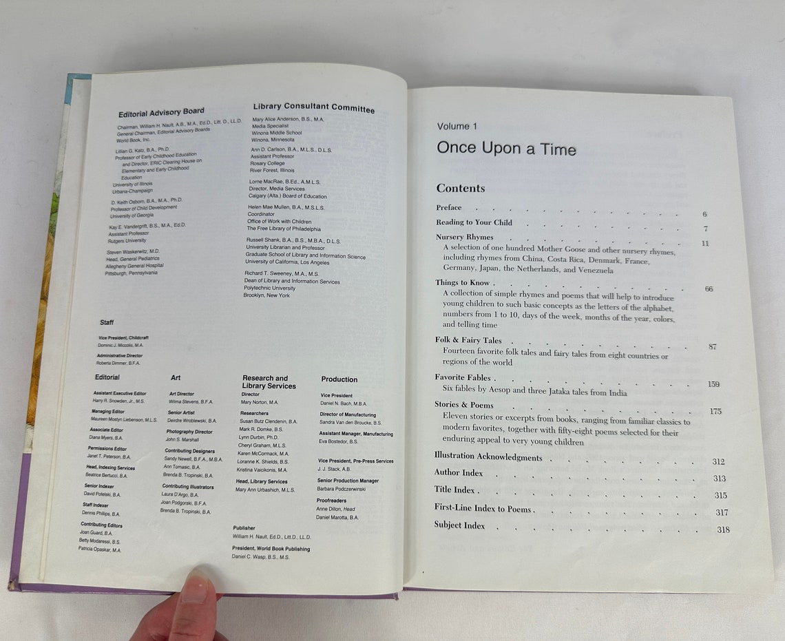 Childcraft the How and Why Library Volume 1 Once Upon A Time 1993 World ...