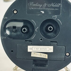 Vintage 1990s Sterling & Noble Clock Company 4 Retro Chrome Analog ...