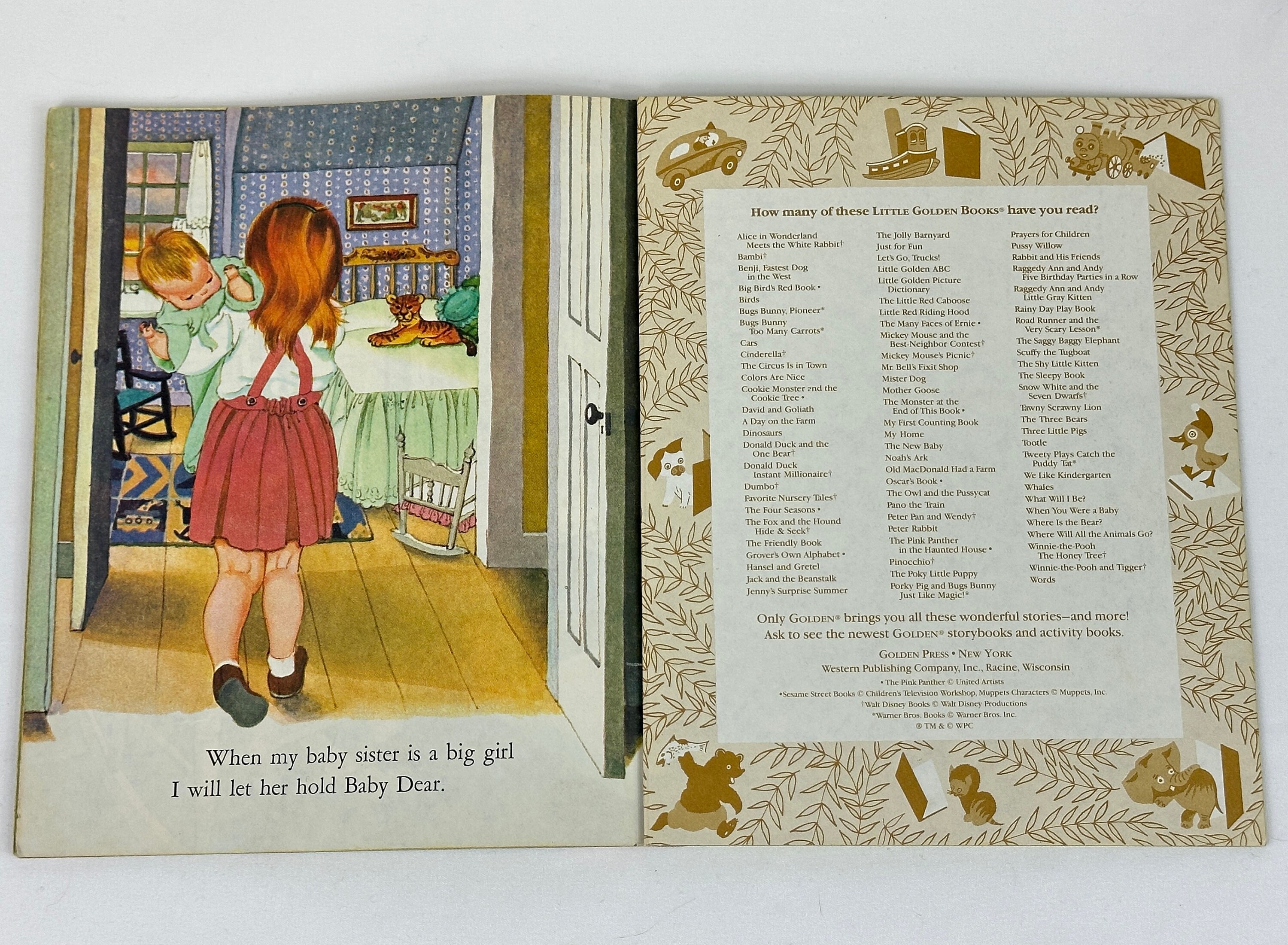 1962 Baby Dear Written by Esther Wilkin & Pictures Eloise Wilkin Based ...