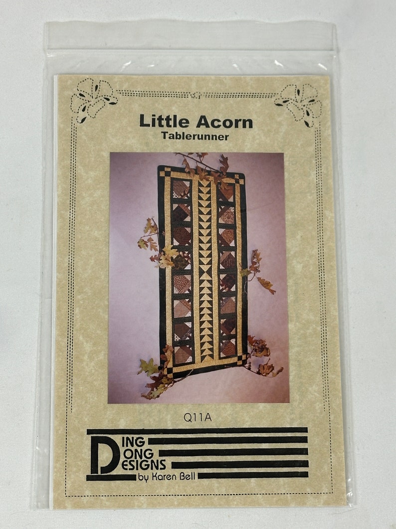 Vintage 1999 Little Acorn Tablerunner Quilting Pattern Q11A From Ding ...