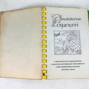 1981 Vintage Local Cookbook Presbyterian Potourri Compiled by First ...