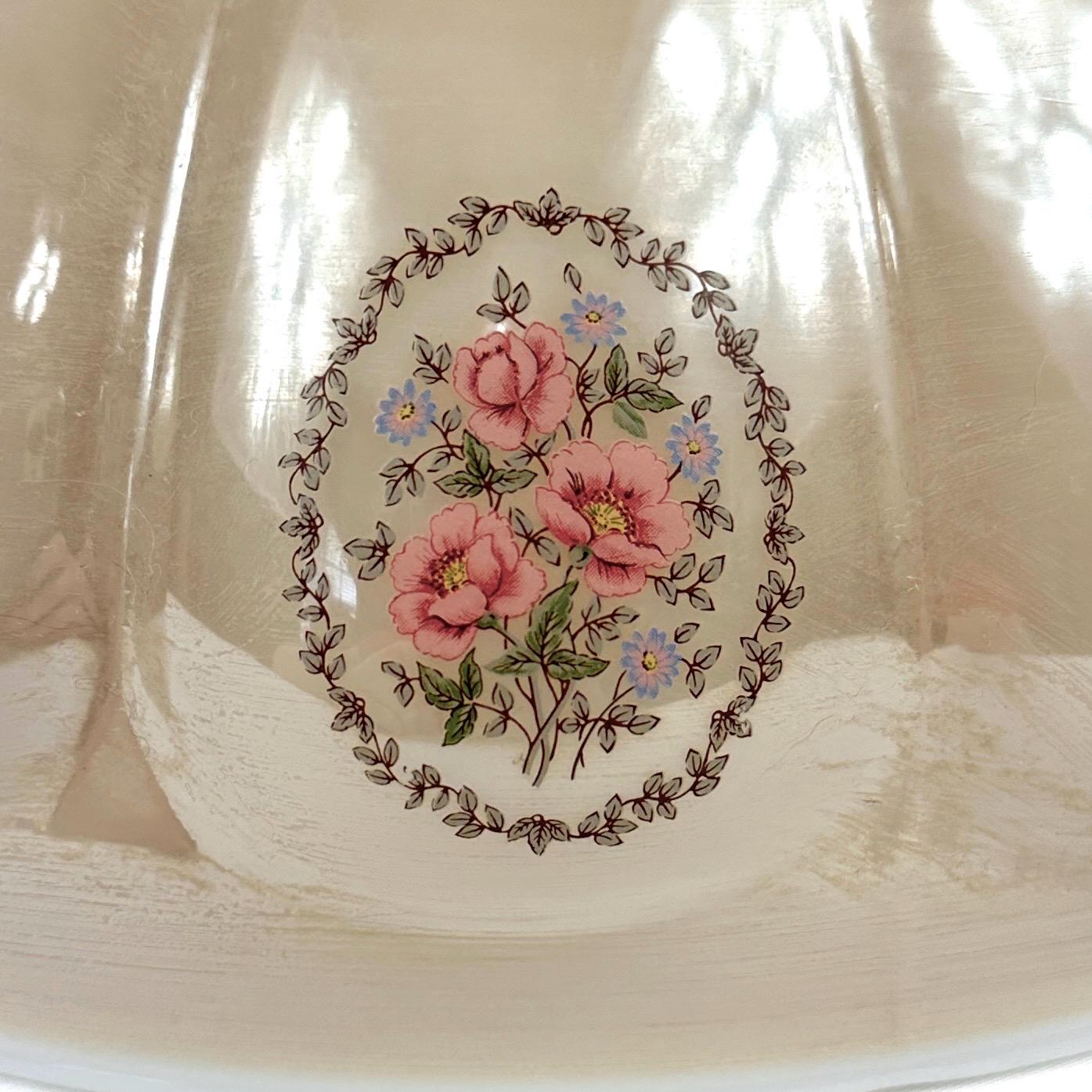 Vintage Lustreware Milk Glass Lamp Shade | 10” Fitter Hurricane Shade ...