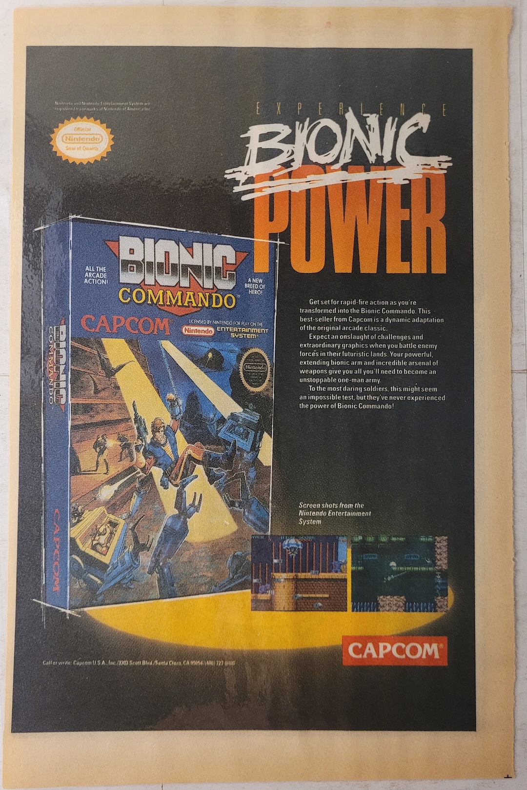 Bionic Commando Capcom Nintendo Entertainment System (NES) Comic Book ...