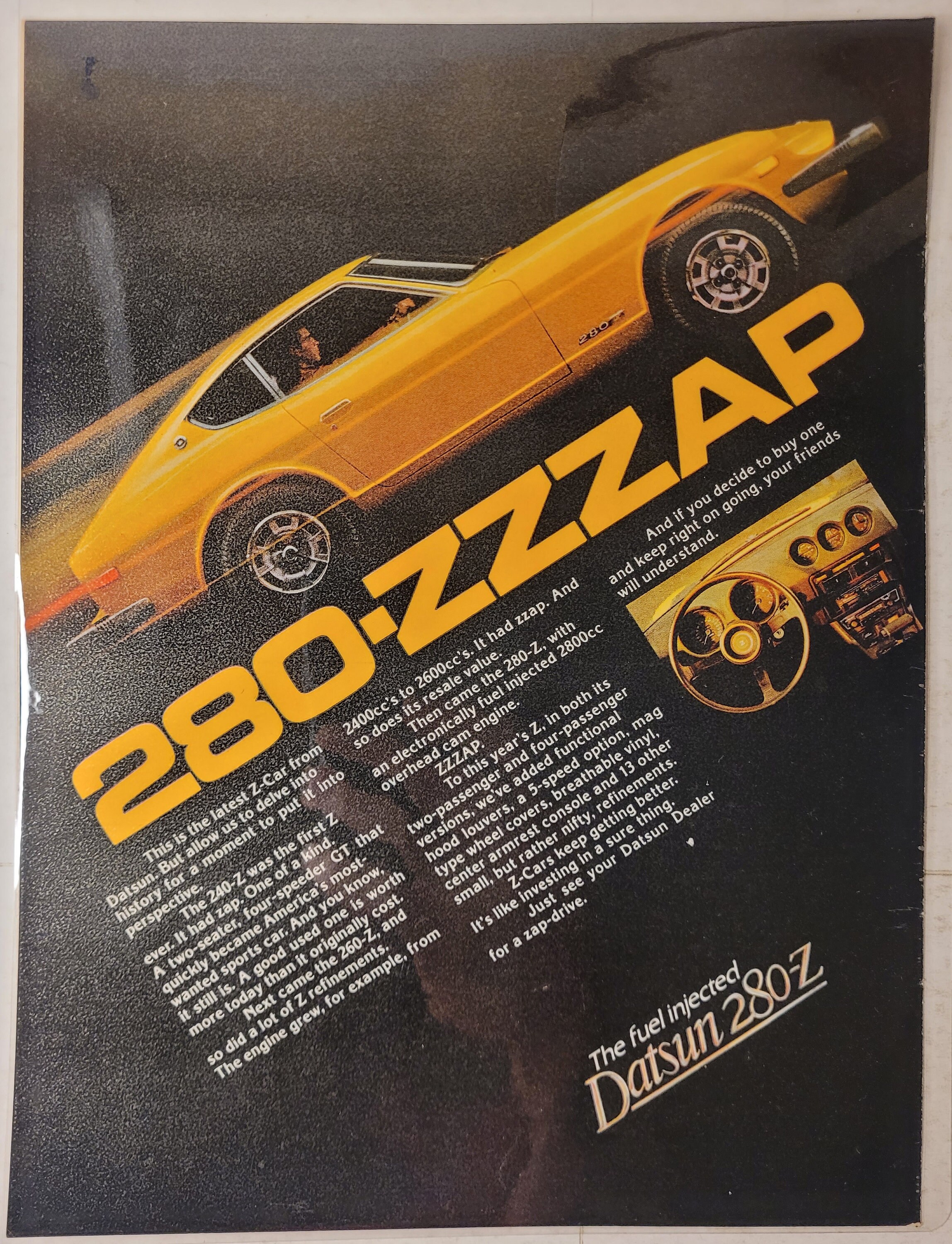 Fuel Injected Datsun 280-Z 280-zzzap Vintage - Etsy