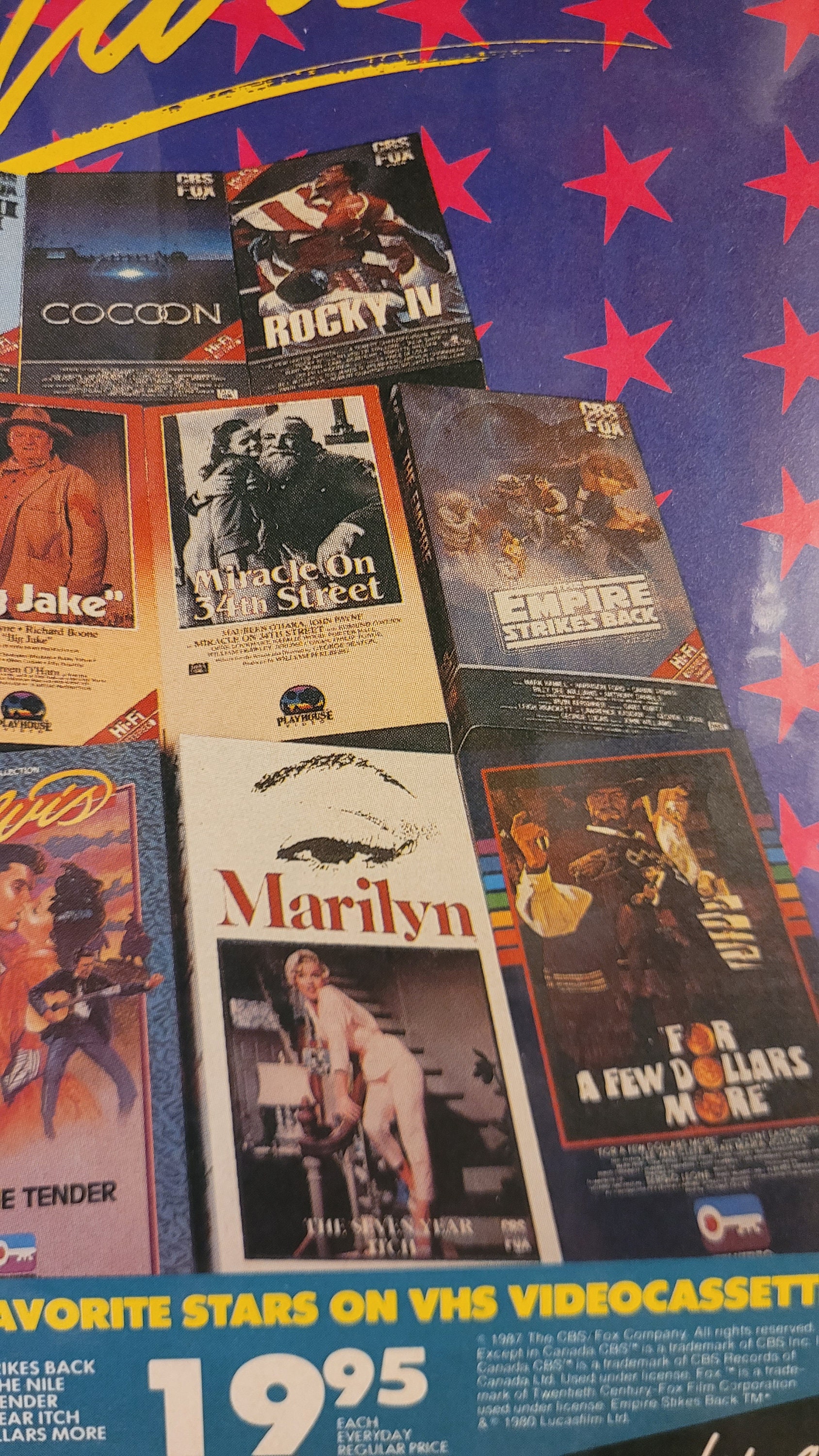 Vintage 1987 Sears VHS Large Format Print Magazine Ad W/ - Etsy