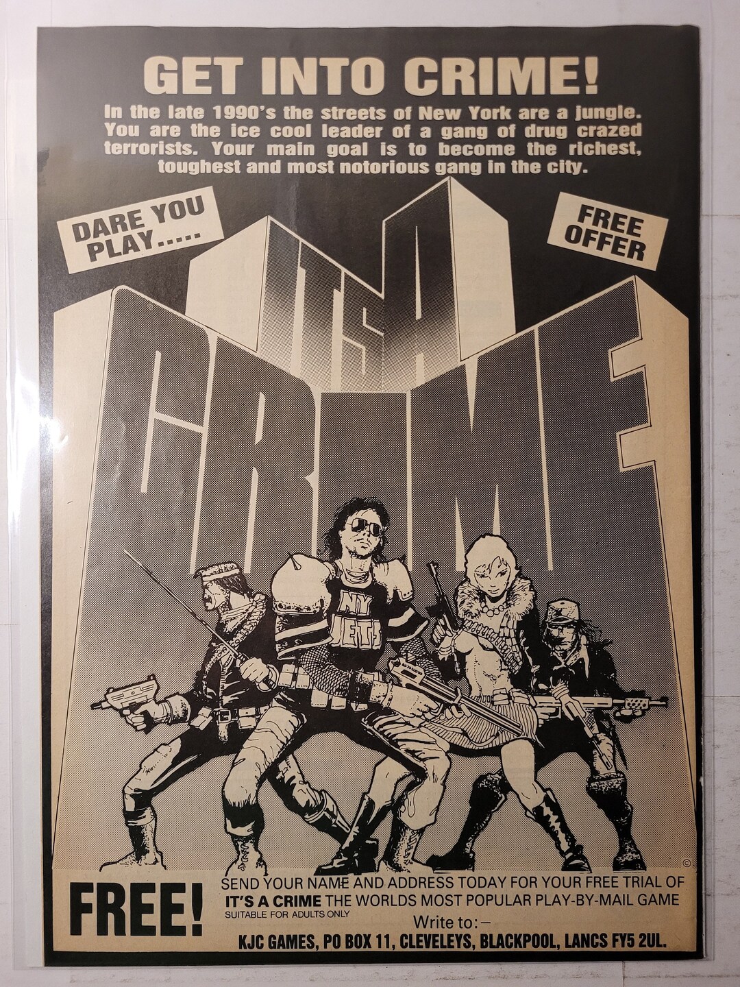 Vintage UK It's A Crime New York 1990s Future Personal Computer Video ...