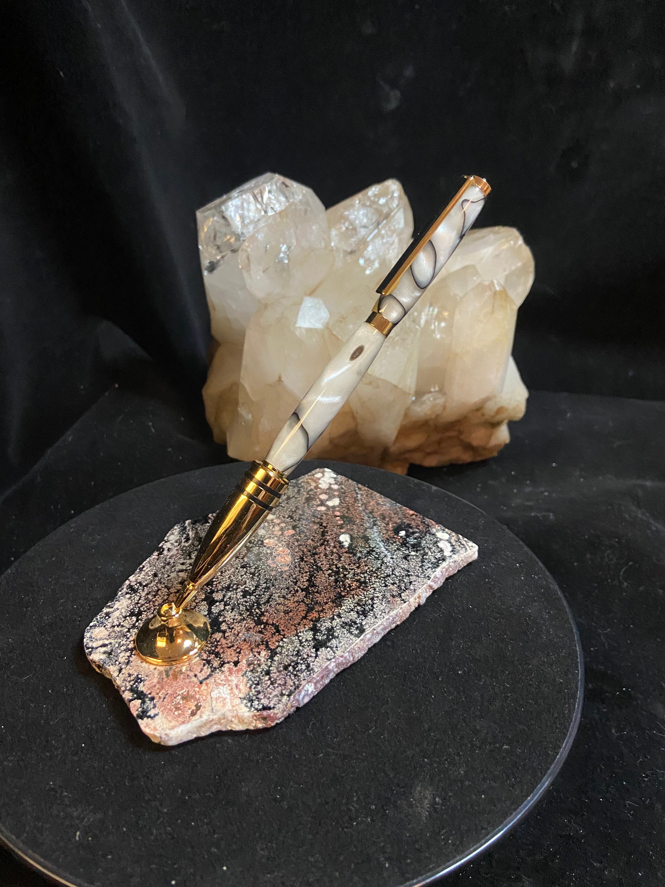 Firework Obsidian Polished Slab With Pen Funnel and Slimline - Etsy