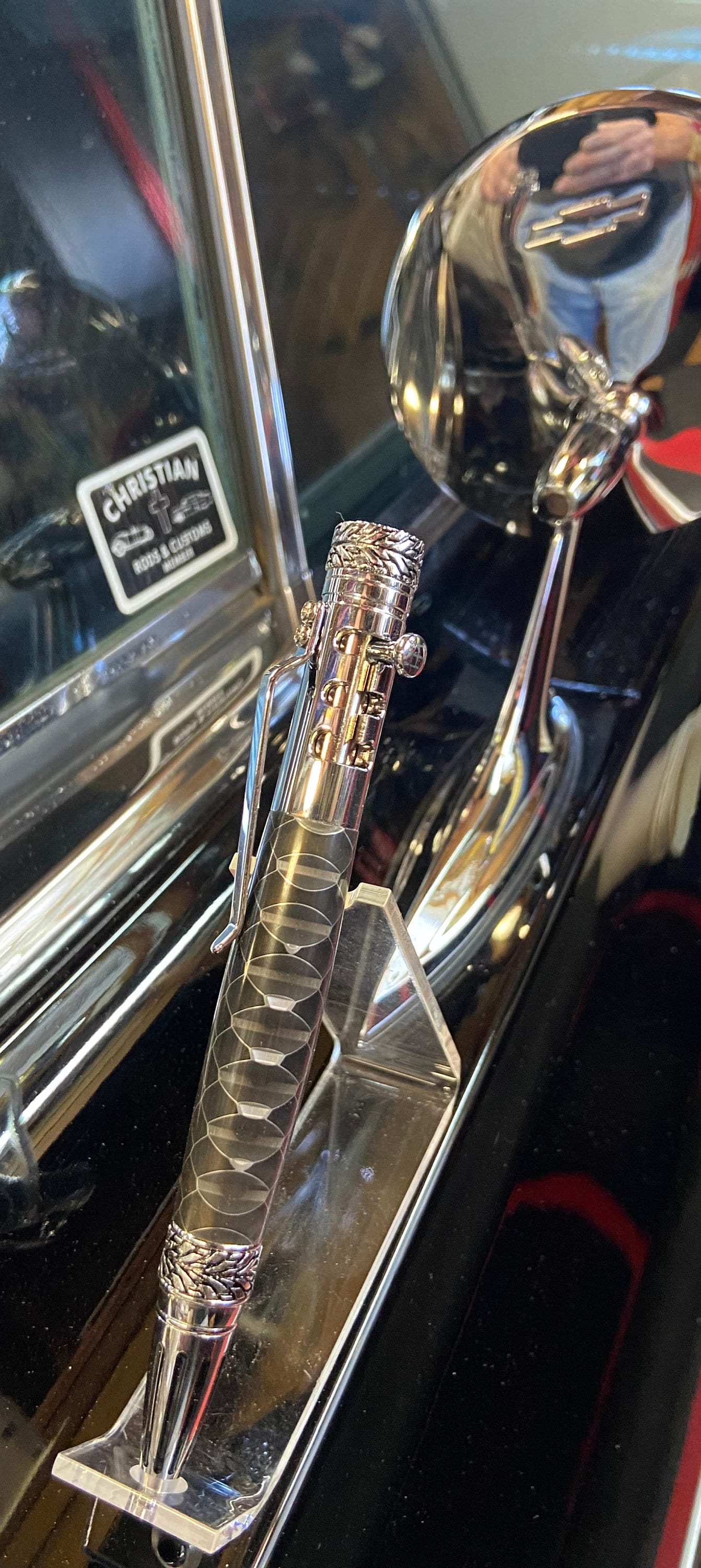 Custom Chrome Gear Shift Pen With Aluminum Honeycomb Barr Also Comes ...