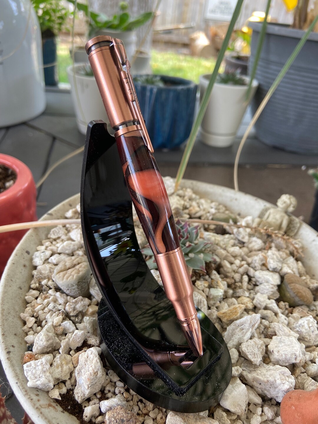 Custom Hand Turned 30 Caliber Bolt Action Rifle Pen With Copper Finish ...