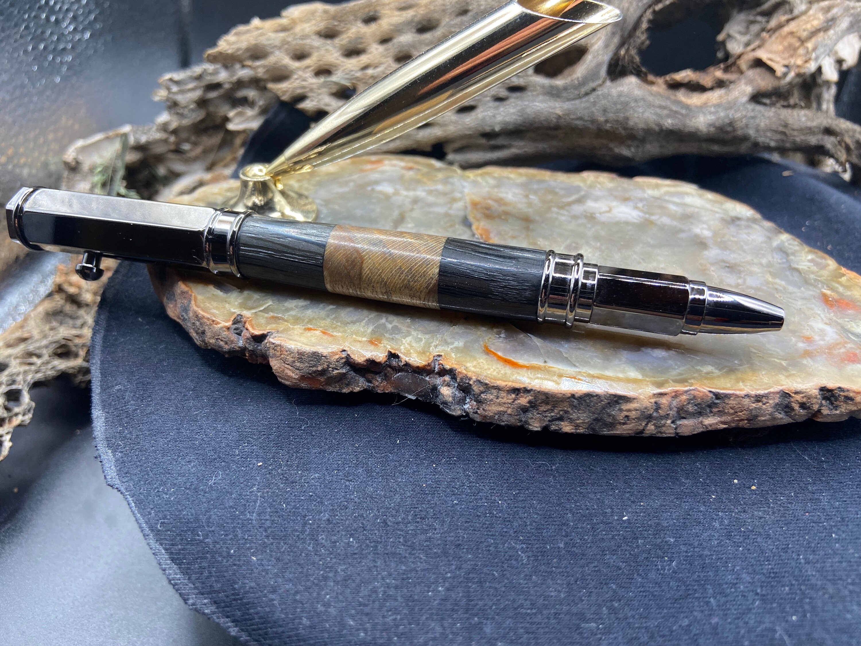 Dinosaur Dung Executive Desk Pen Holder, Coprolite Gemstone Executive ...