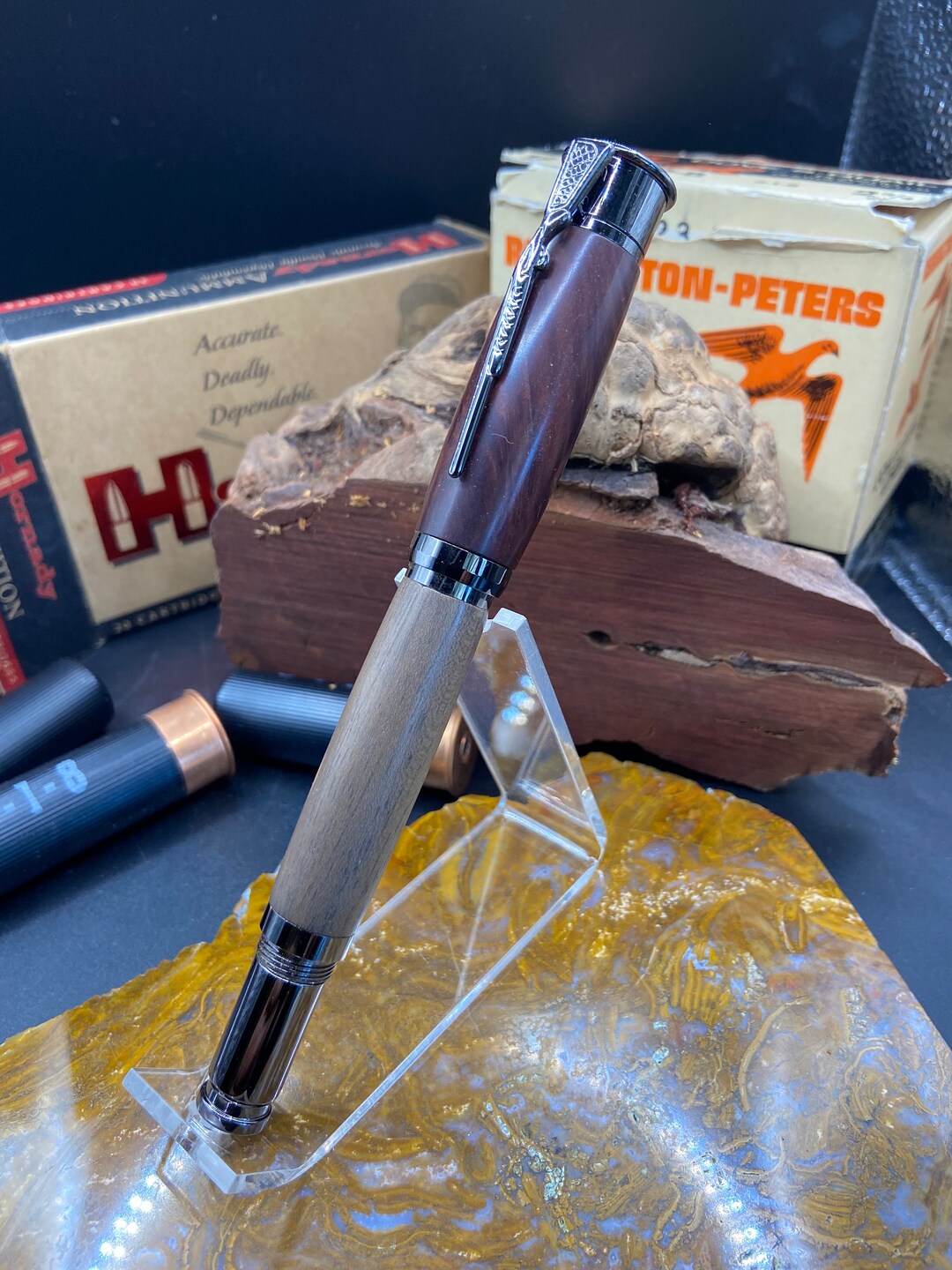 Over and Under Shotgun Pen! Custom Handcrafted Shotgun Pen, Christmas ...