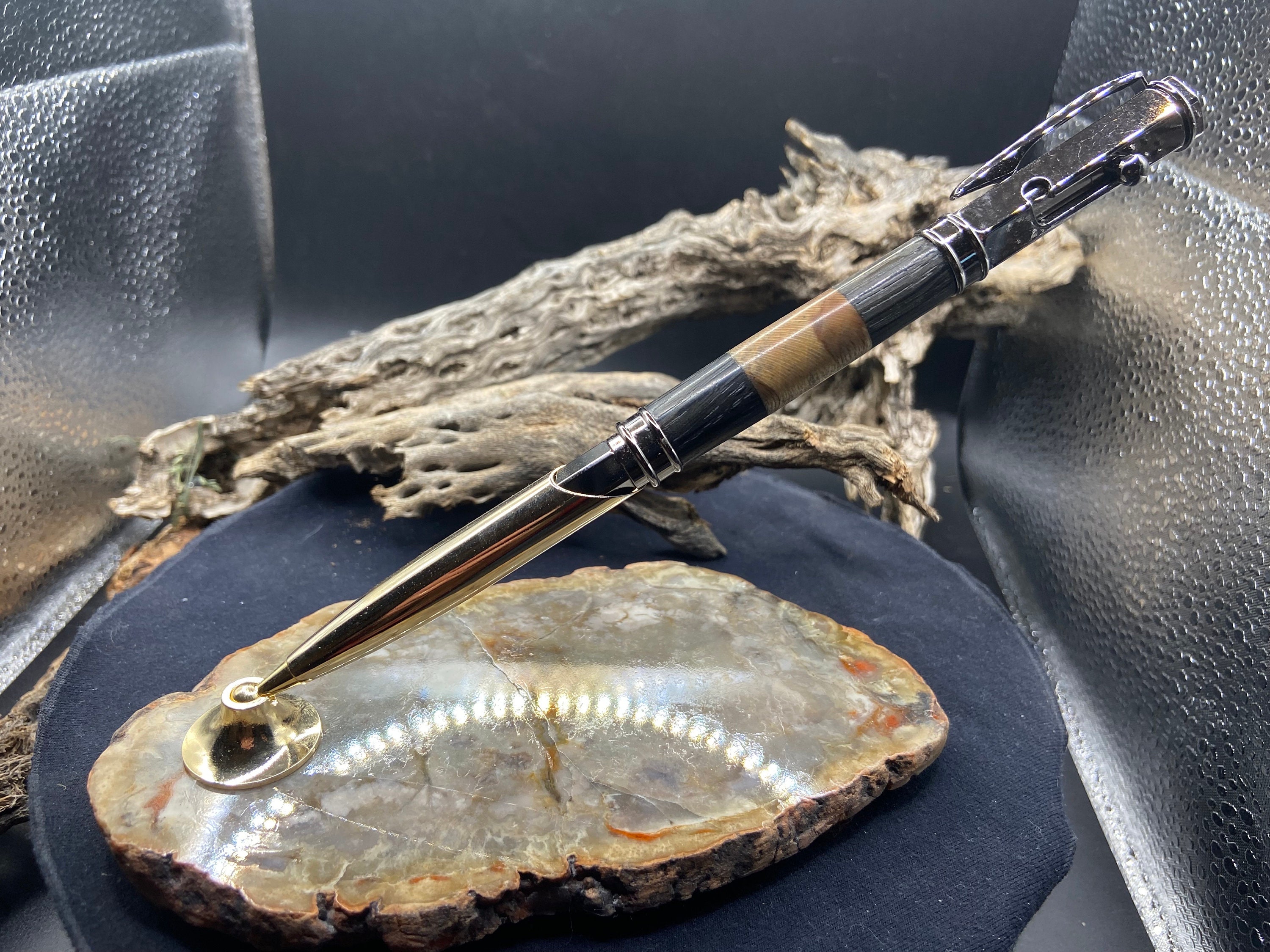 Dinosaur Dung Executive Desk Pen Holder, Coprolite Gemstone Executive ...