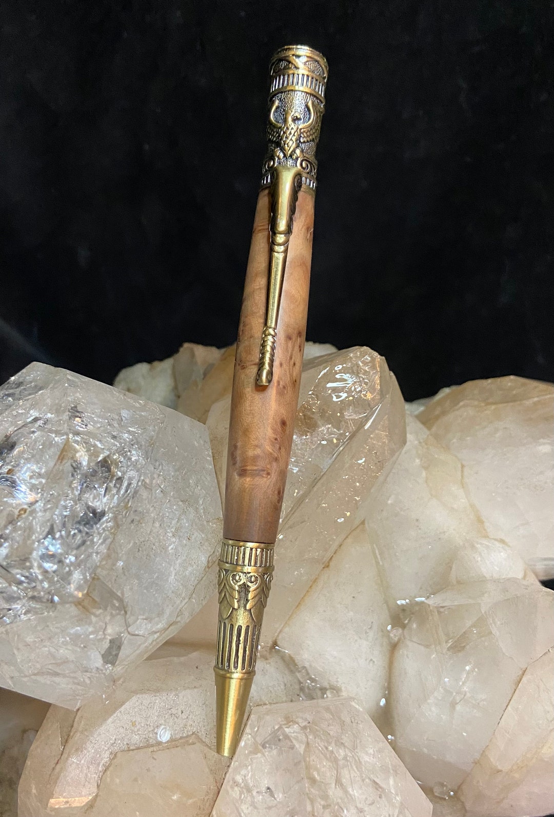 Federal Twist Pen With Antique Brass Finish - Etsy