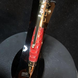 Mini Chrome Gear Shift Pen With Gold Plated Finishonly 4 1/8 Inch Long ...