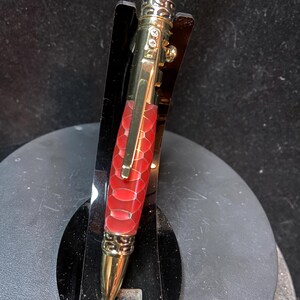 Mini Chrome Gear Shift Pen With Gold Plated Finishonly 4 1/8 Inch Long ...