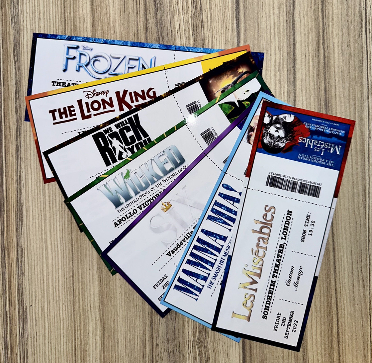 Custom Theatre Tickets Fake | Surprise Theatre Ticket | Ticket Show ...