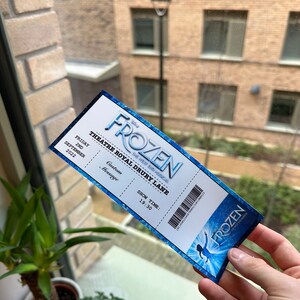 Custom Theatre Tickets Fake | Surprise Theatre Ticket | Ticket Show ...