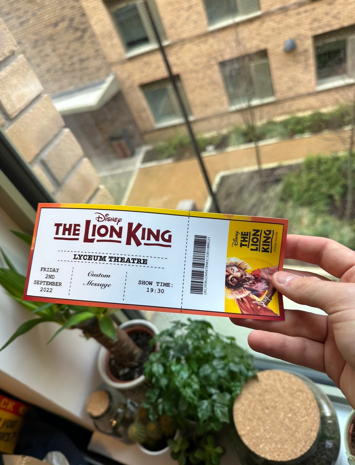 Custom Theatre Tickets Fake | Surprise Theatre Ticket | Ticket Show ...