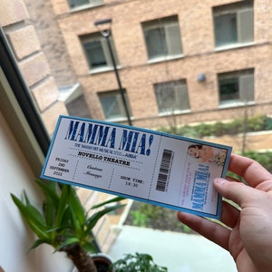 Custom Theatre Tickets Fake | Surprise Theatre Ticket | Ticket Show ...