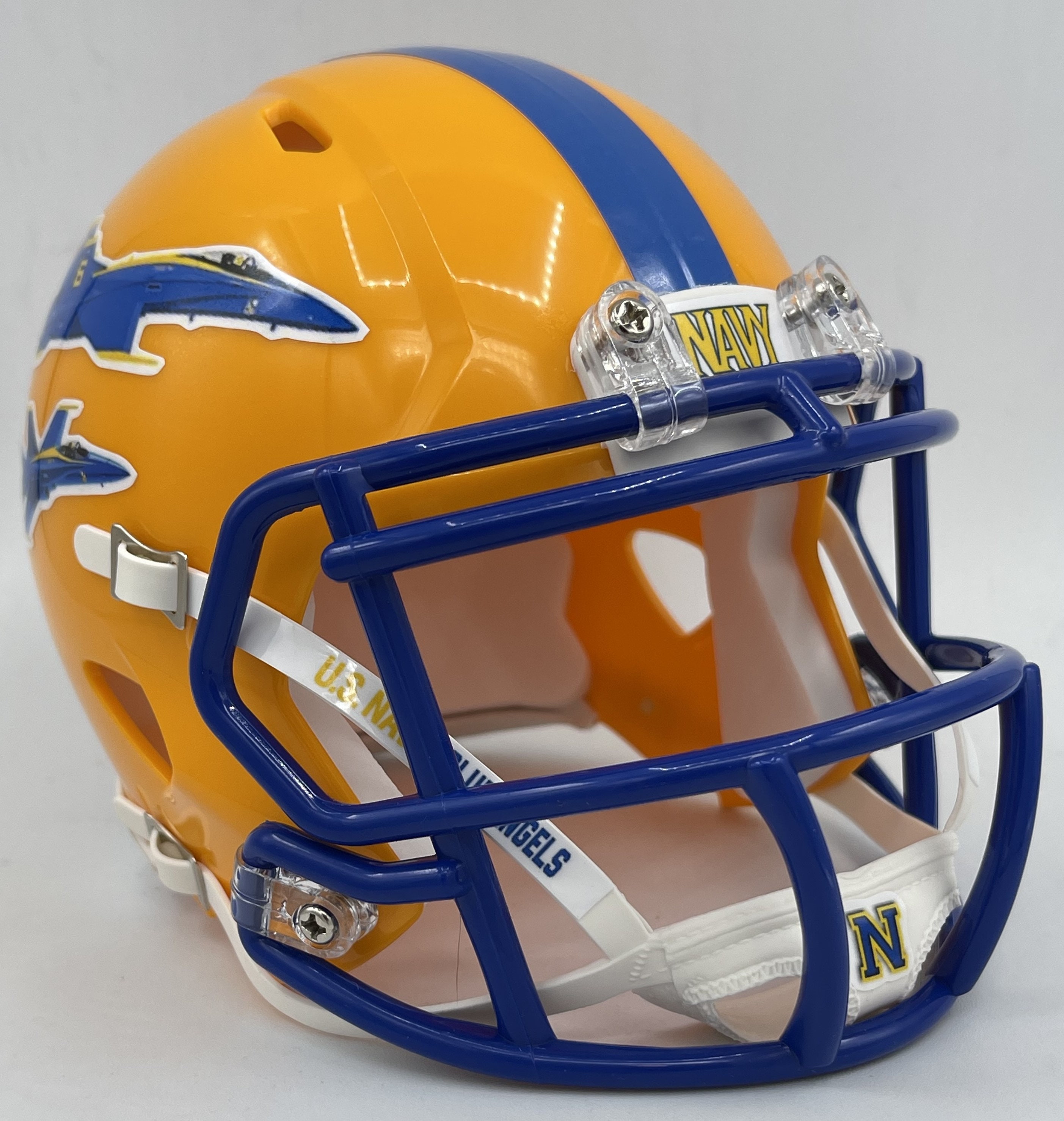 Custom Built Riddell Speed Mini Football Helmet Navy Blue Angels - Etsy