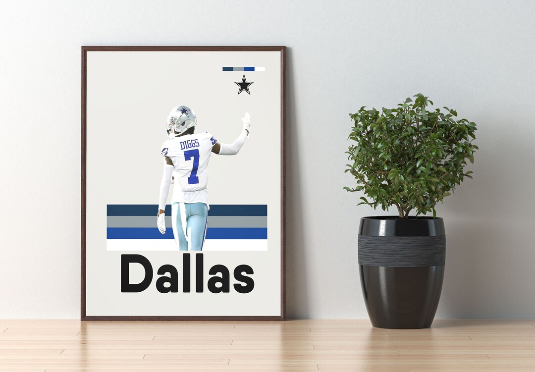 Trevon Diggs Digital Art Print, Moderne Kunst, Dallas Cowboys Digital ...