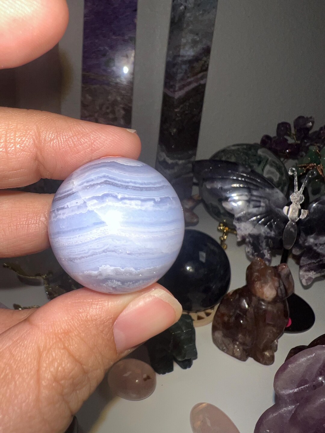 Blue Lace Sphere - Etsy