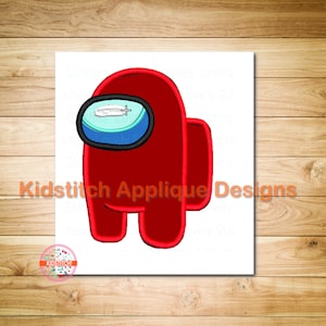 Among Us Digital Machine Embroidery Applique Design, Among US Applique ...