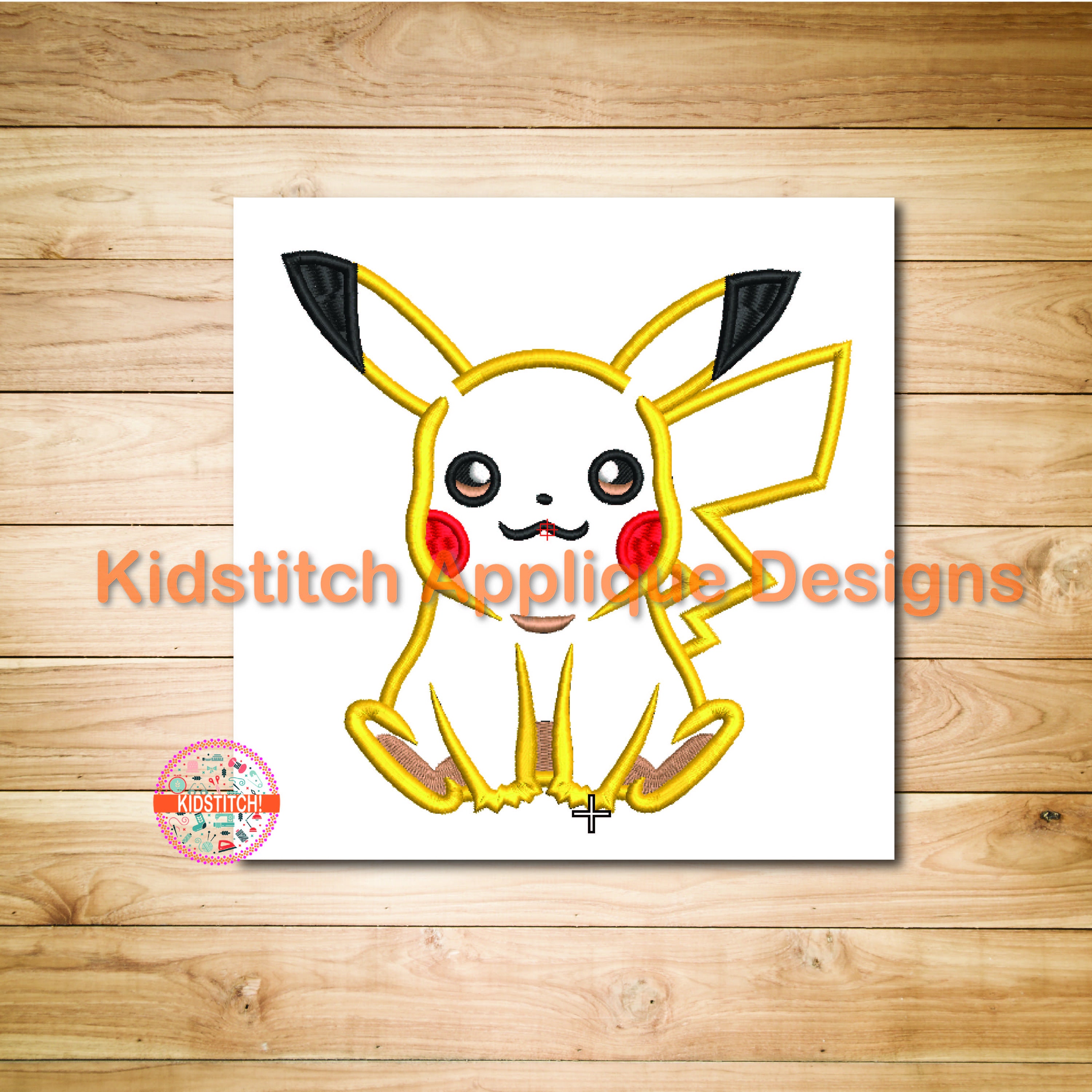 Pikachu Digital Machine Embroidery Applique Design, Pikachuapplique 3 ...