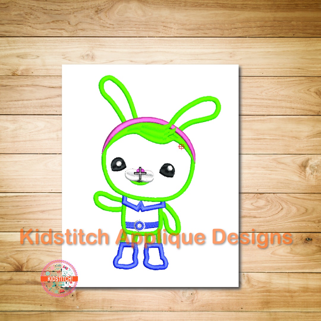 Octonauts Tweak Digital Machine Embroidery Applique Design, Octonauts ...