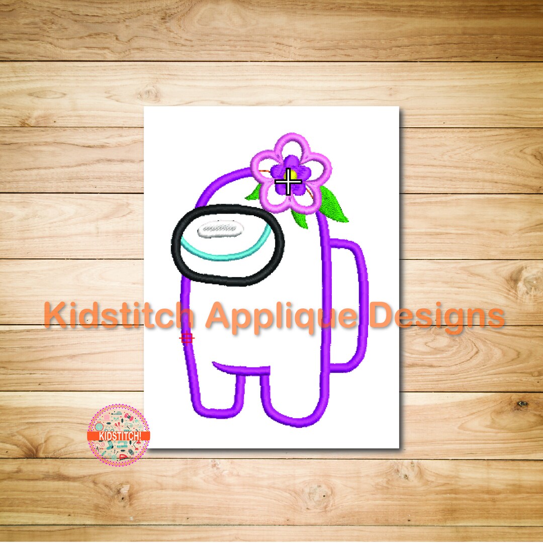 Among Us Digital Machine Embroidery Applique Design, Among Us Impostor ...