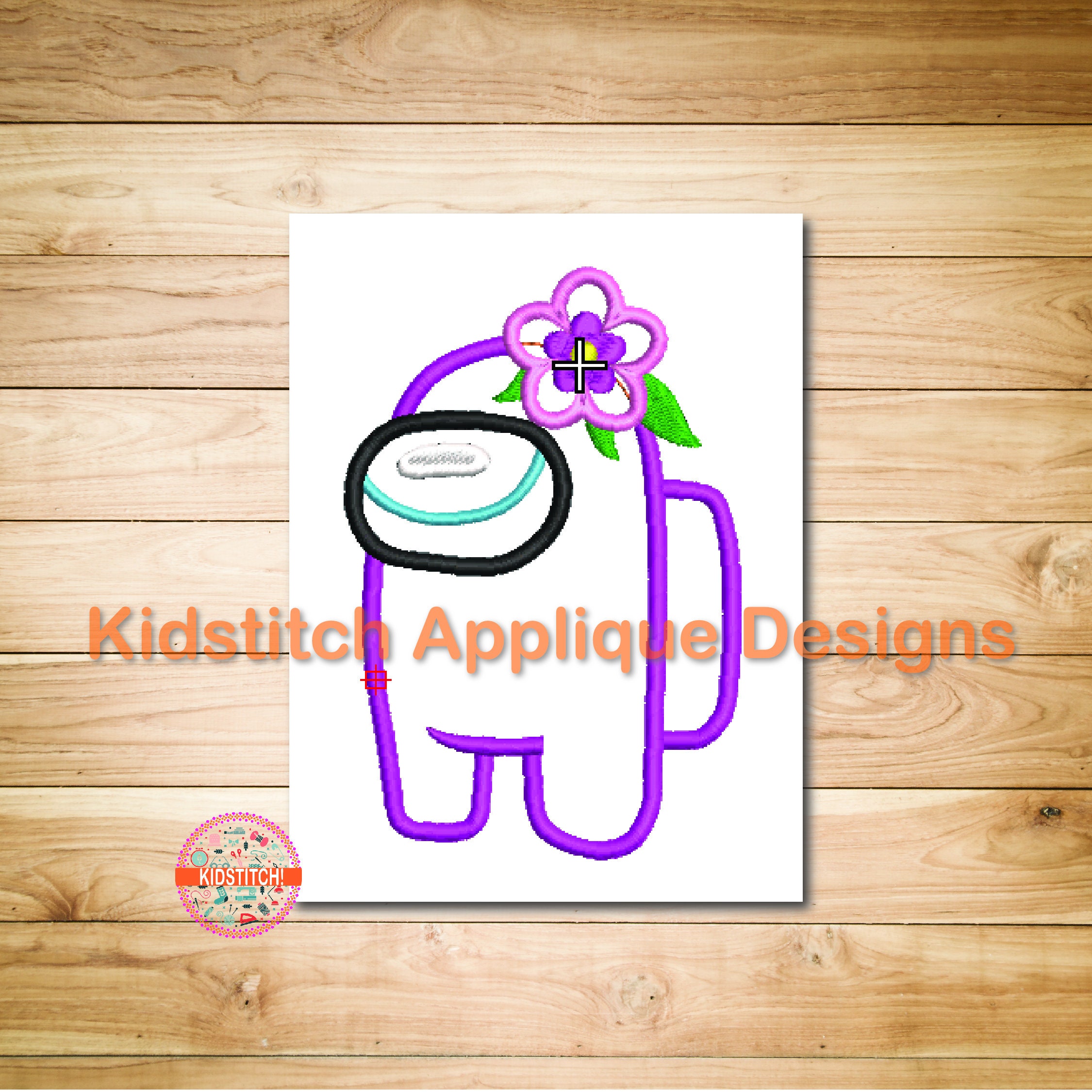 Among Us Digital Machine Embroidery Applique Design, Among Us Impostor ...