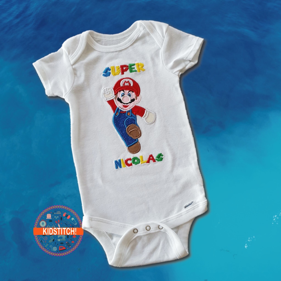 Super Mario Applique Digital Machine Embroidery Mario Applique - Etsy