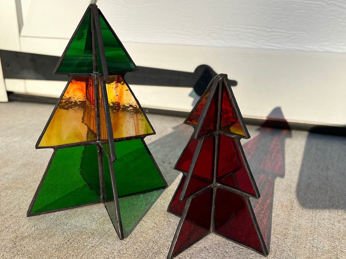 Stained Glass Christmas Tree - Etsy