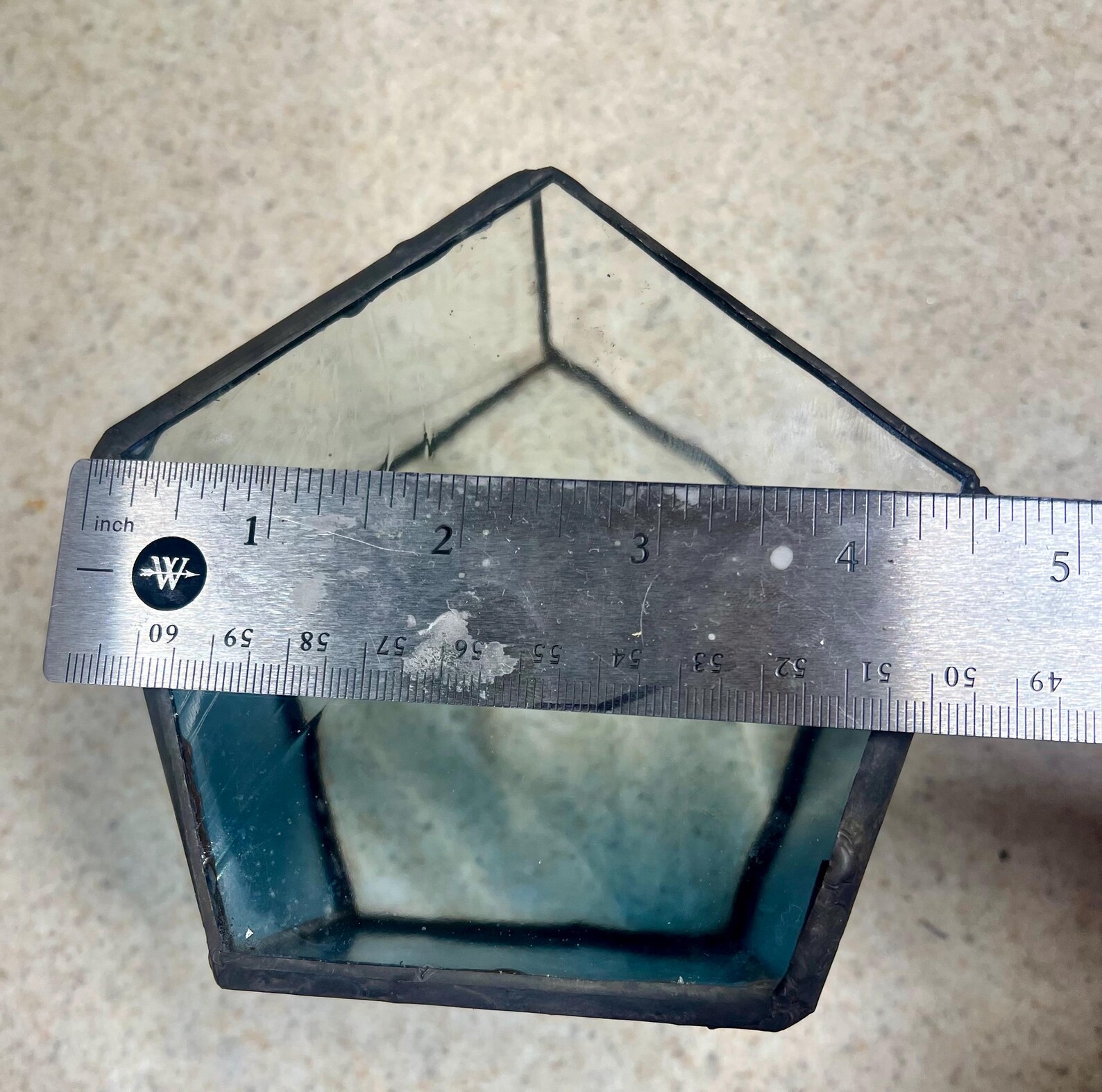 Stained Glass Pentagon Terrarium - Etsy