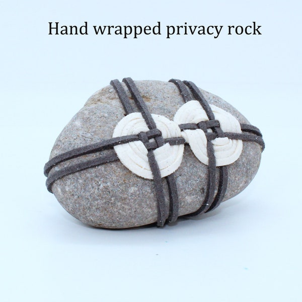 Leather Wrapped Rock - Etsy