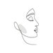 Minimalistic Neutral Woman's Face Line Art, Wall Art, Downloadable ...