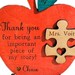 Personalized Teacher Appreciation Gift, Apple Shaped Sign With Puzzle ...