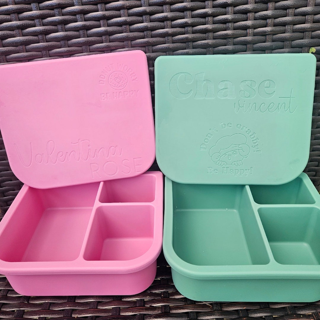 Personalized Silicone Bento Boxes for Lunch Custom Designed - Etsy