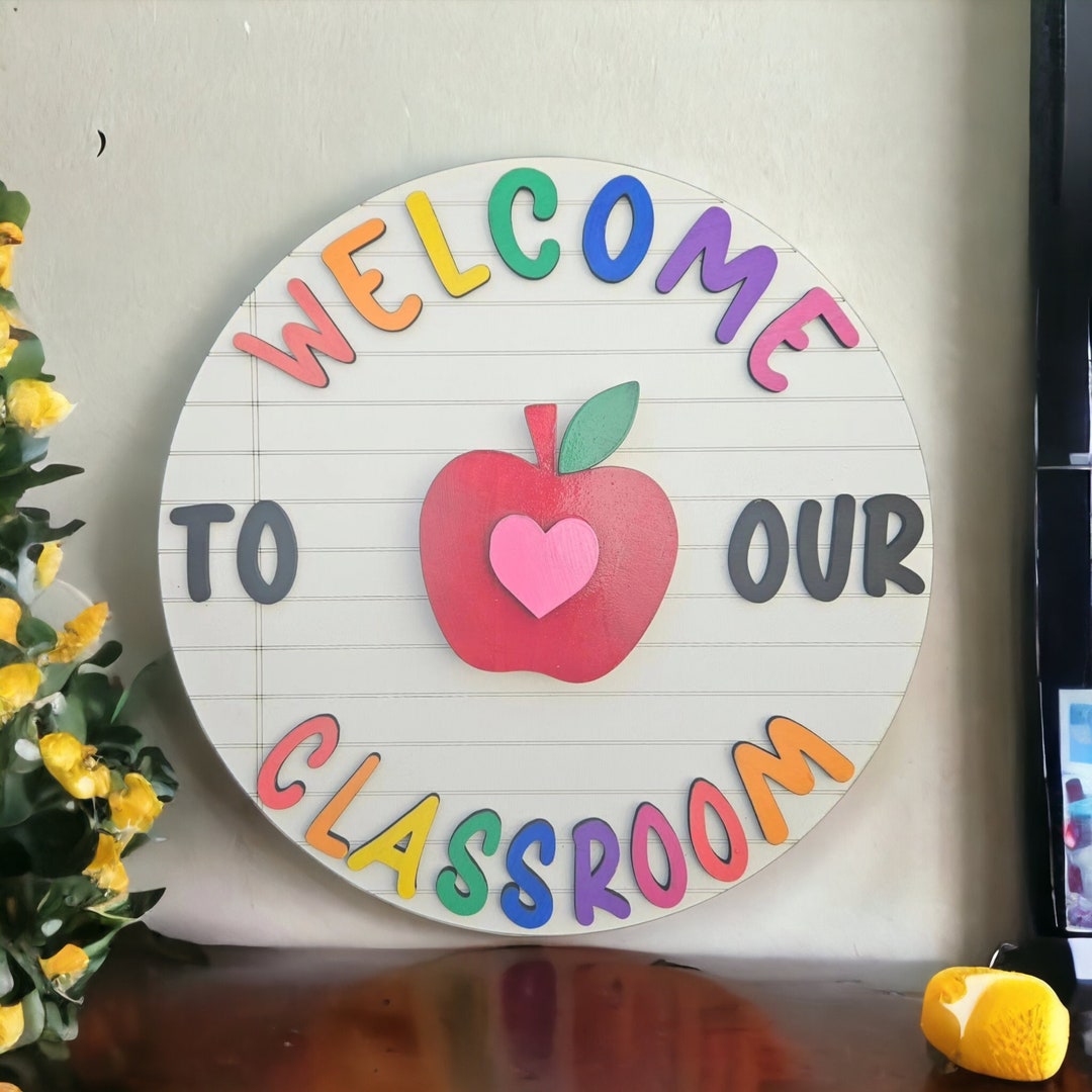 Interchangeable Welcome to Our Classroom, Door Hanger for Teachers ...