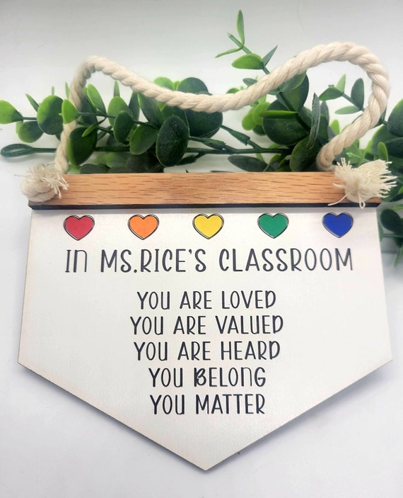 Door Hanger for Teachers Motivational Sign School Door - Etsy