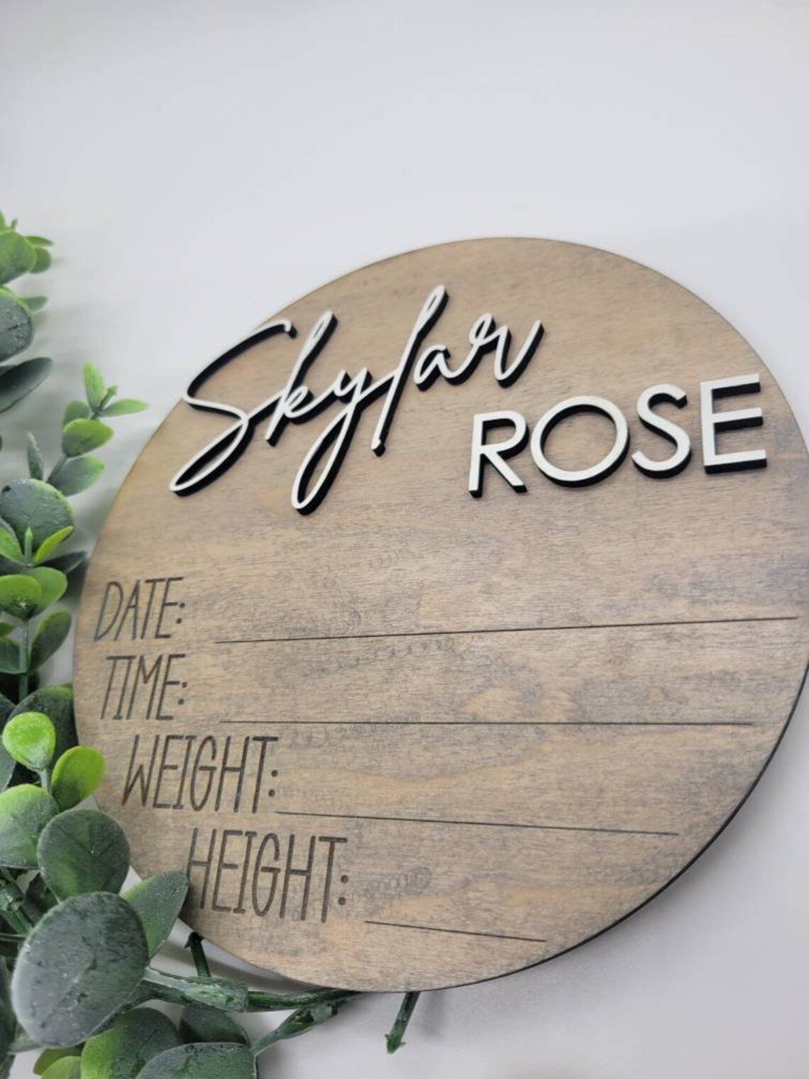 Birth Annoucement for Hospital Baby Name Sign for Hospital - Etsy