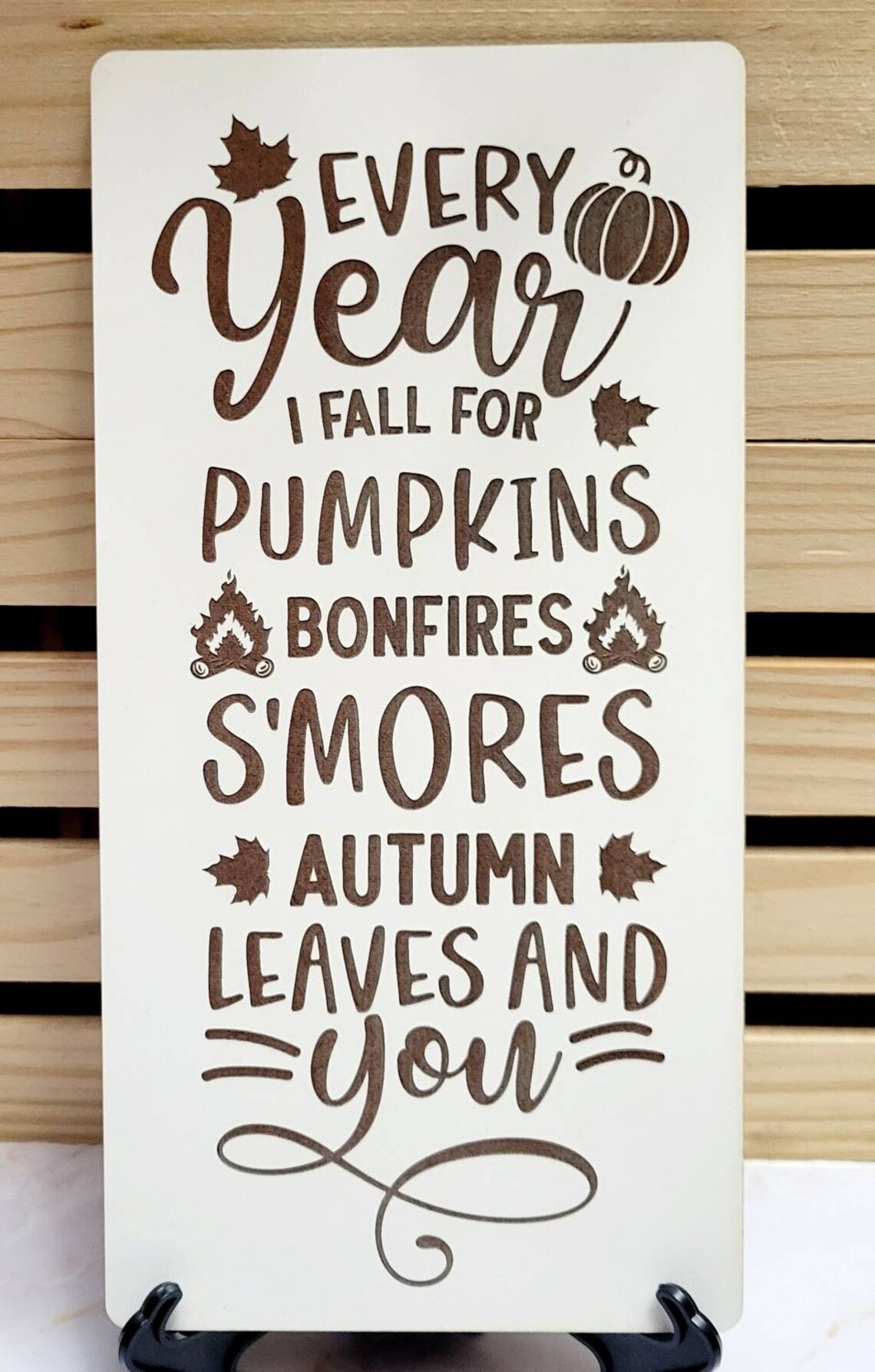 Every Year I Fall for Sign Wood Fall Decor for Entryway - Etsy