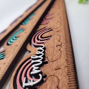 Laser Cut Rainbow Ruler, Rainbows, Rulers for Kids, Personalized Gifts ...