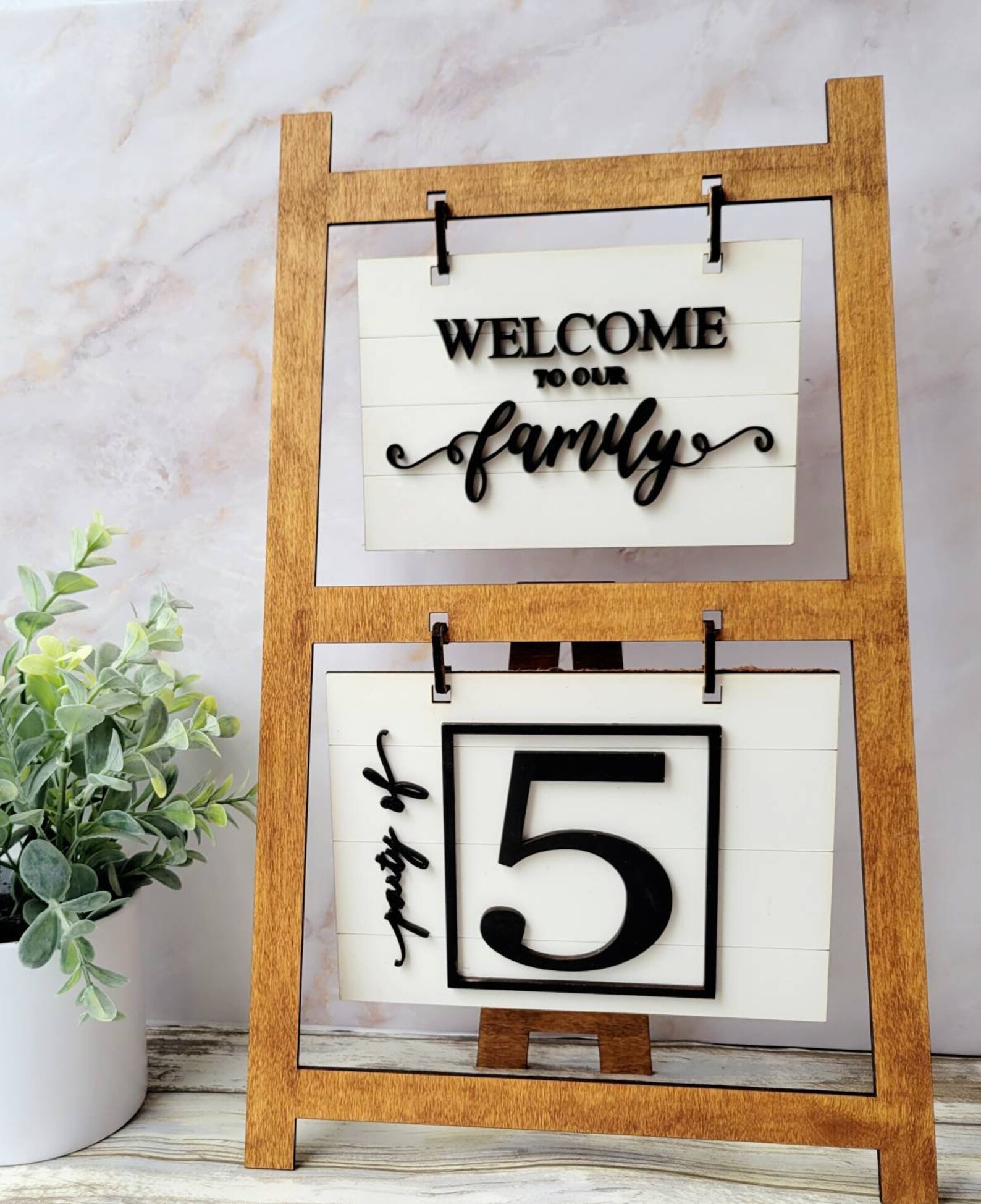 Custom Party of Sign for Home Blended Family Wedding Gift - Etsy