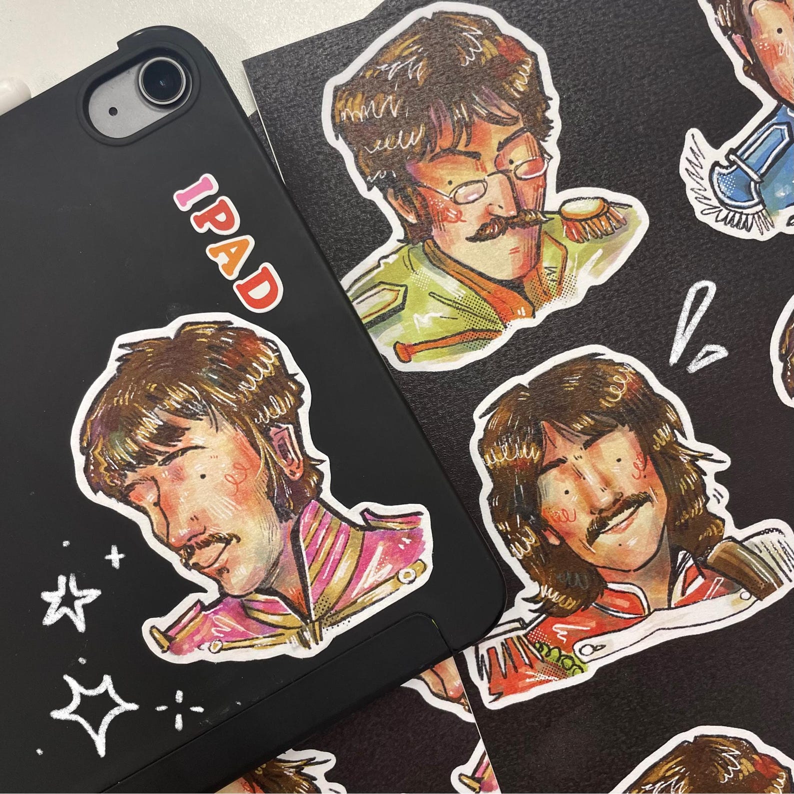 The Beatles Stickers: John Lennon, Paul Mccartney, George Harrison ...