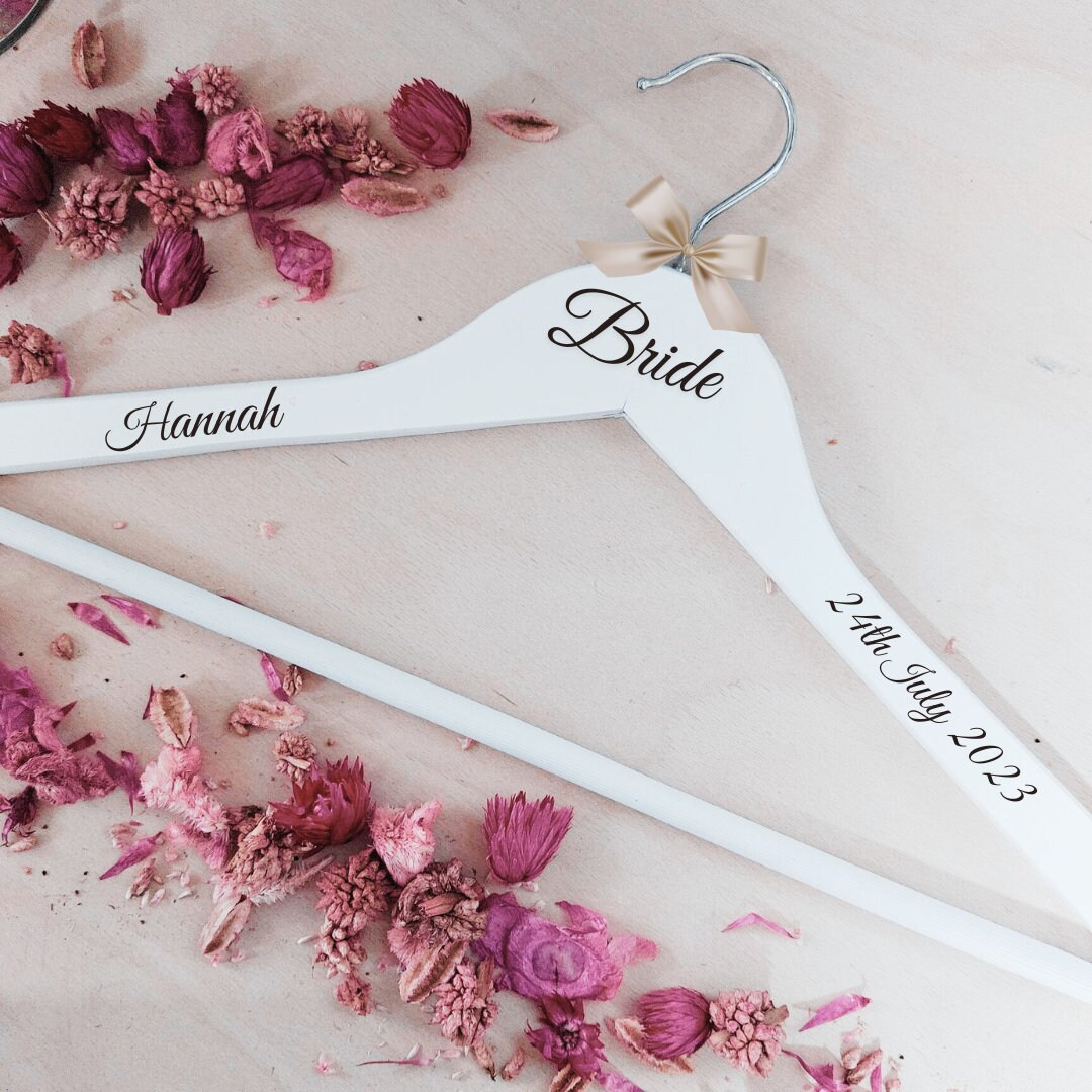 Personalised Engraved Prom/wedding Adult Hangers, Bride, Prom, Groom ...